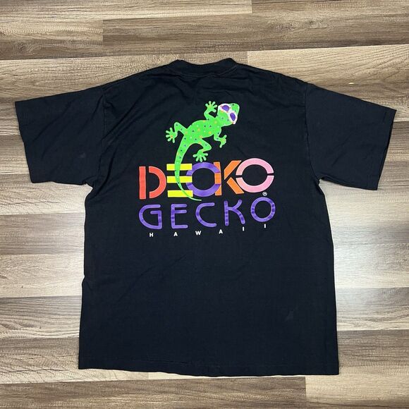 Gecko | Shirts | Vintage Decko Gecko Hawaii Graphic Short Sleeve Shirt ...